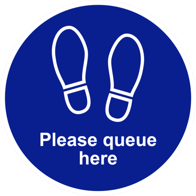 Please Queue Here (SD13) - Double Dot Please Queue Here (SD13) - Double Dot