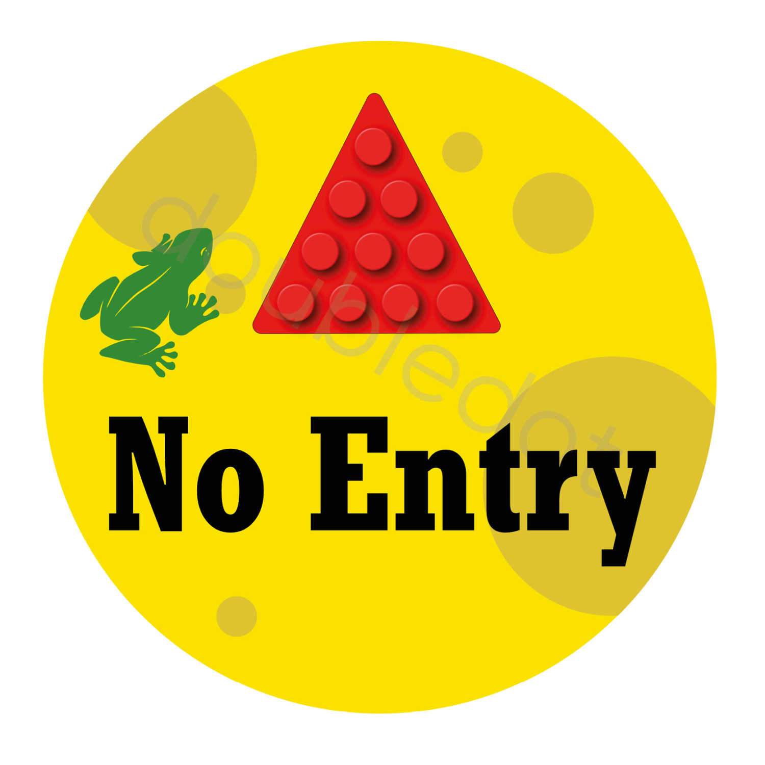 No Entry School Sign (SC15) - Double Dot