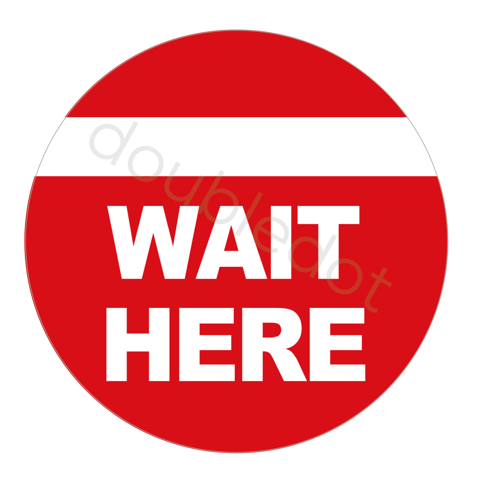 Wait here School Sign (SC22) - Double Dot